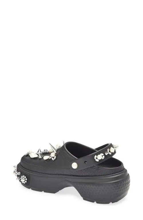 Crocs X Simone Rocha Stomp Platform Clog - Black | Editorialist