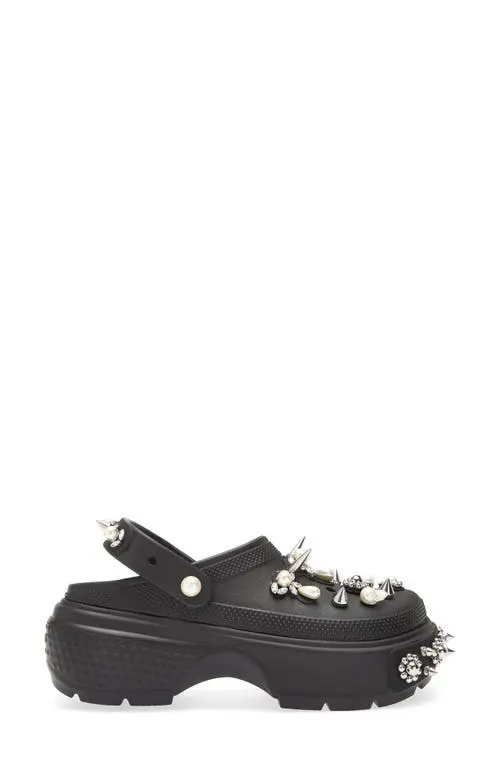Crocs X Simone Rocha Stomp Platform Clog - Black | Editorialist