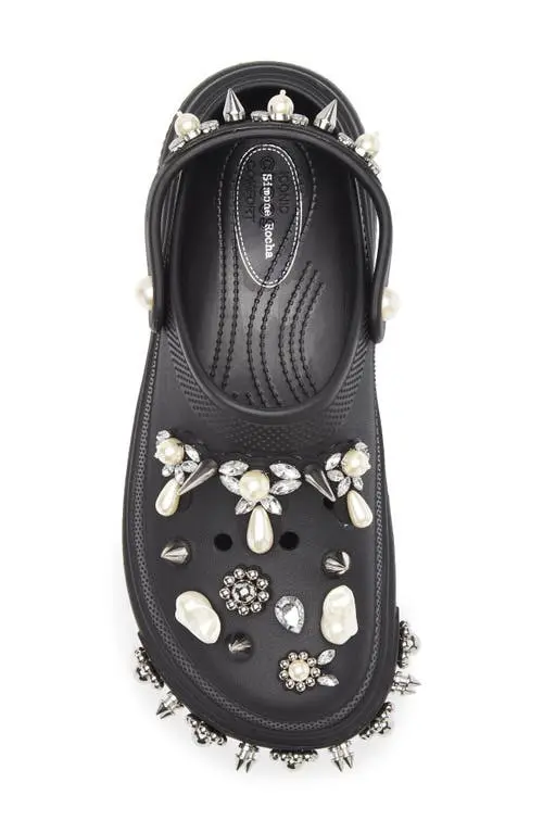 Crocs X Simone Rocha Stomp Platform Clog - Black | Editorialist