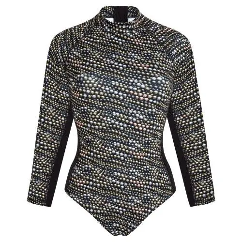 Vilebrequin Pearl Print Long Sleeve Rashguard Swimsuit