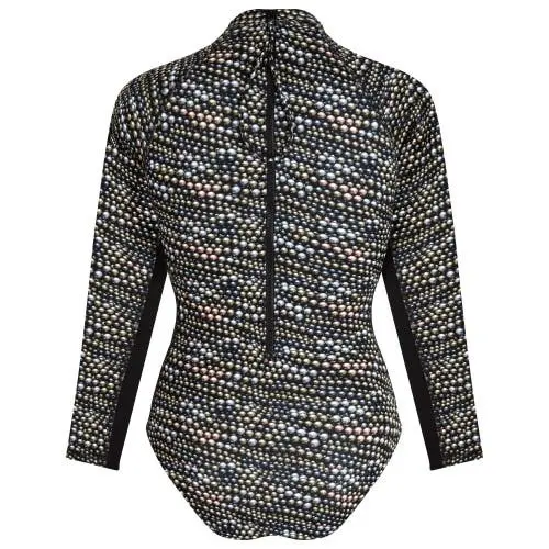 Vilebrequin Pearl Print Long Sleeve Rashguard Swimsuit