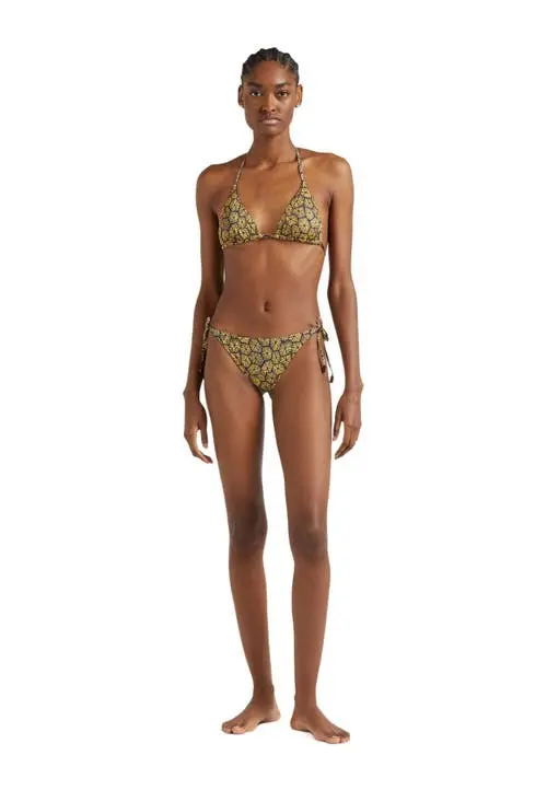 Vilebrequin Carapaces Printed Triangle Bikini Top - Bleu Marine