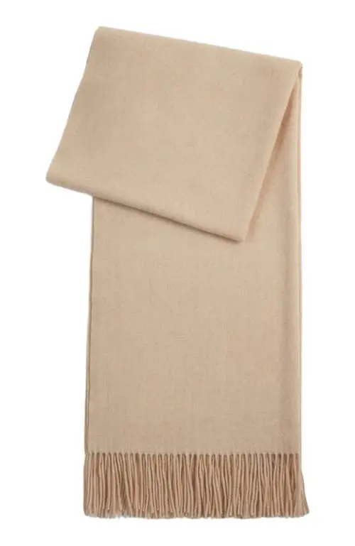 Gobi Cashmere Oversized Cashmere Woven Scarf - Beige