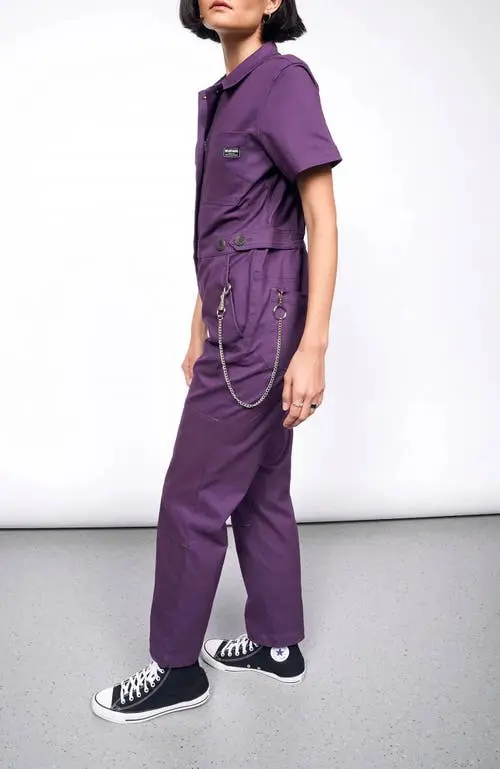 WILDFANG The Essential High Waisted Coverall - Plum