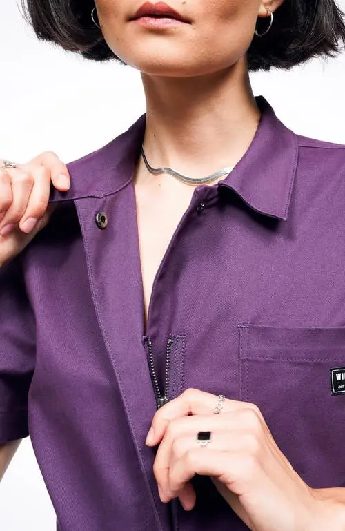 WILDFANG The Essential High Waisted Coverall - Plum