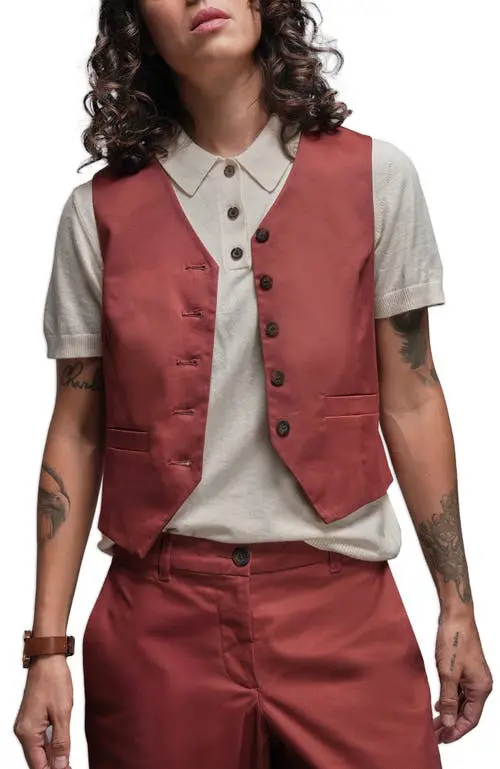 WILDFANG Tailored Fit Vest - Cinnamon