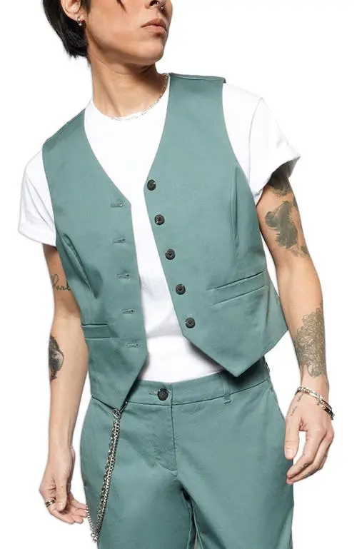 WILDFANG Tailored Fit Vest - Dark Teal