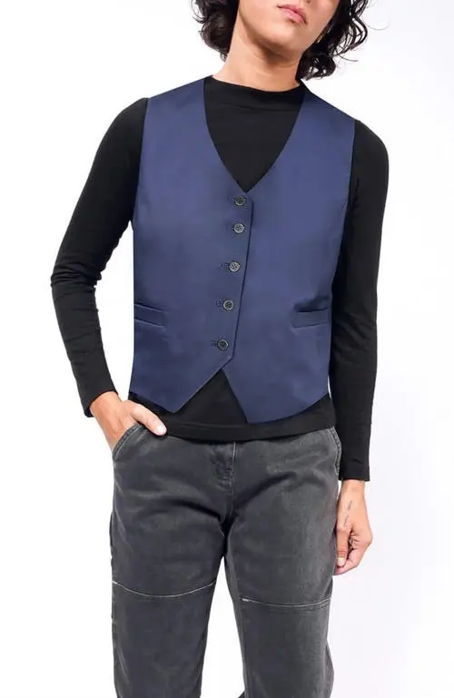 WILDFANG Tailored Fit Vest - Navy