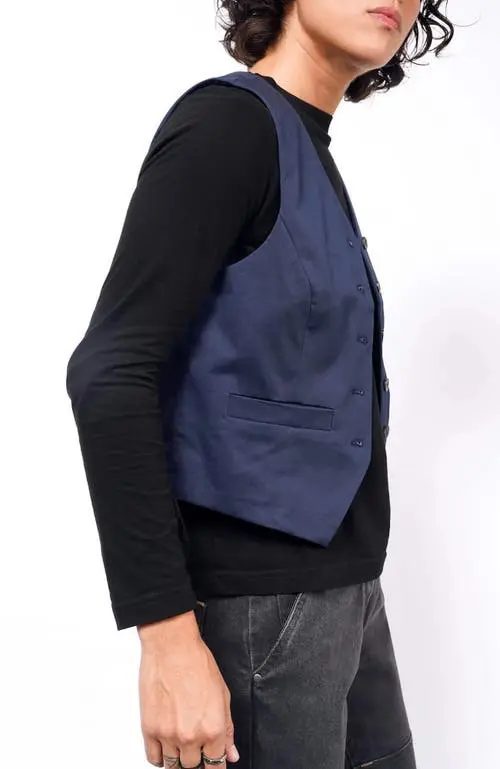 WILDFANG Tailored Fit Vest - Navy