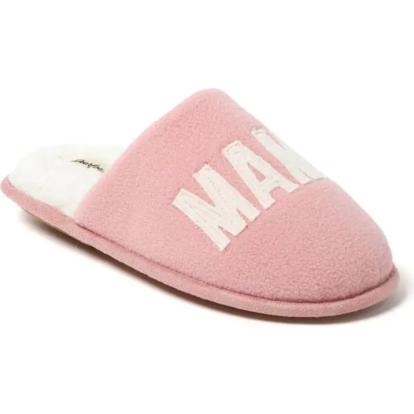 DEARFOAMS Carley Mama Bear Scuff Slipper - Blush