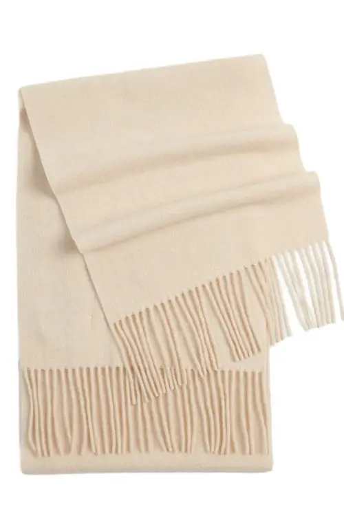 GOBI MONGOLIAN CASHMERE Cashmere Fringed Scarf - Beige