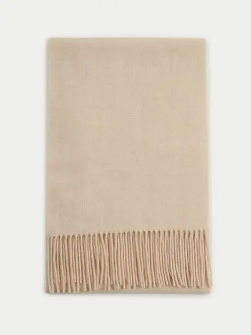 Gobi Cashmere Cashmere Fringed Scarf - Beige