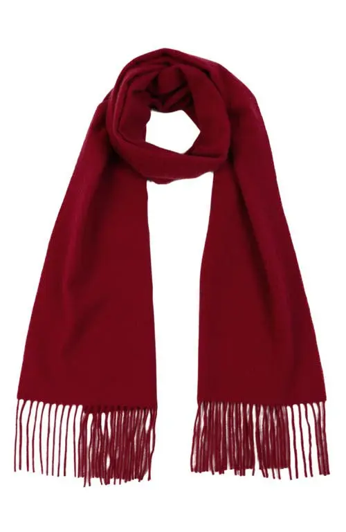 Gobi Cashmere Cashmere Fringed Scarf - Bordeaux