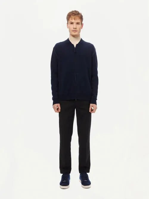 Gobi Cashmere Jacket With Zip Closure