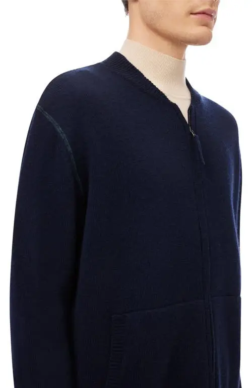 Gobi Cashmere Jacket With Zip Closure