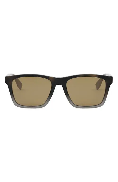 Fendi Essential 54mm Geometric Sunglasses - Havana/other/brown