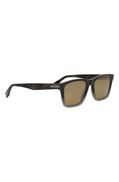 Fendi Essential 54mm Geometric Sunglasses - Havana/other/brown
