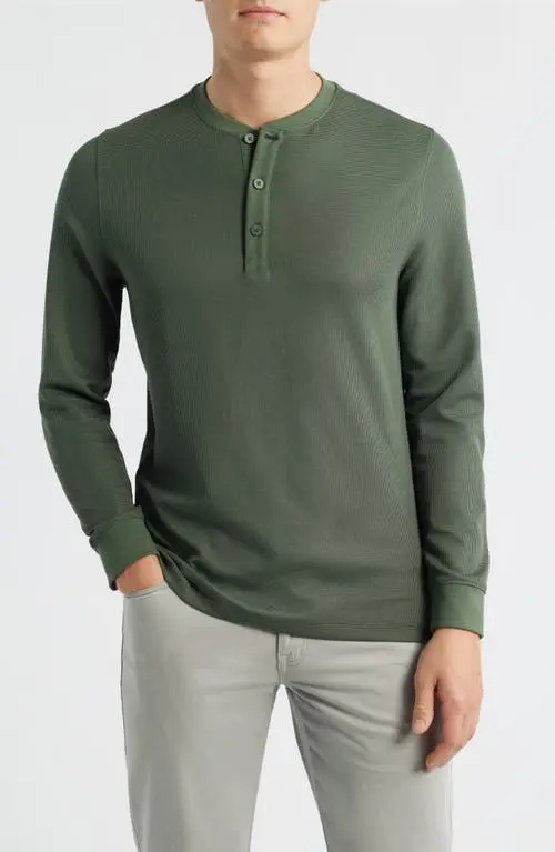 Mizzen+main Henderson Long Sleeve Henley - Olive