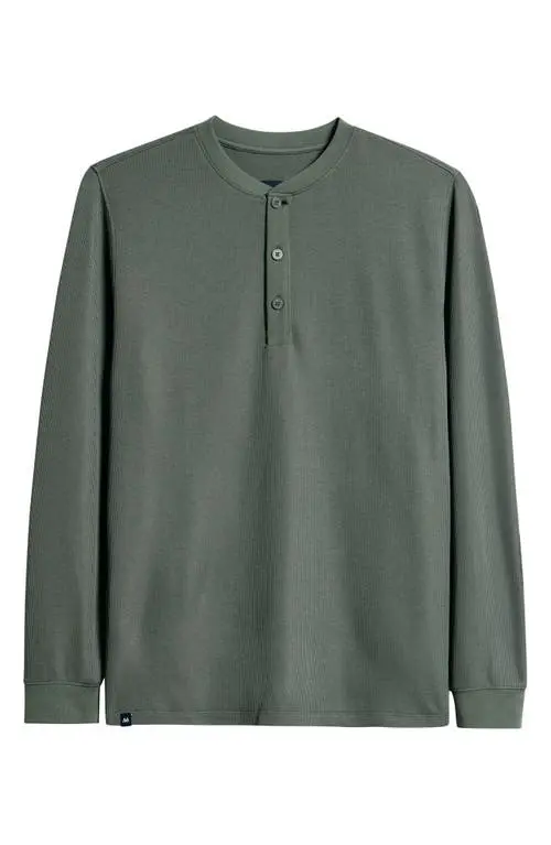 Mizzen+main Henderson Long Sleeve Henley - Olive