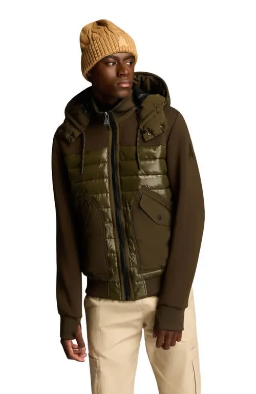 ALPENHAUS Nimbus Lightweight Hybrid Bomber Jacket - Olive