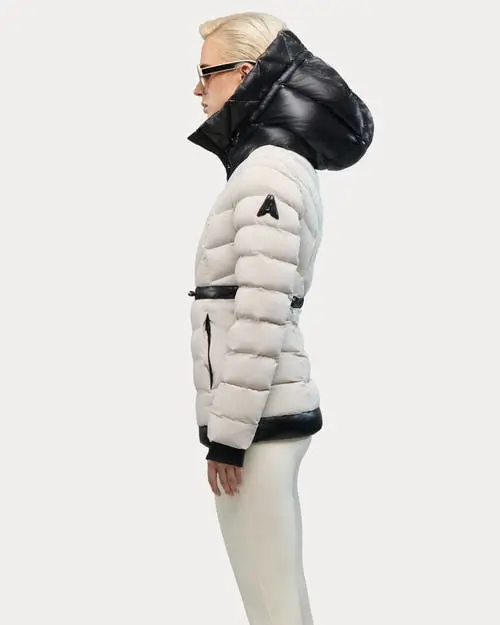 ALPENHAUS Everlong Lightweight Herringbone Quilted Puffer - Stone