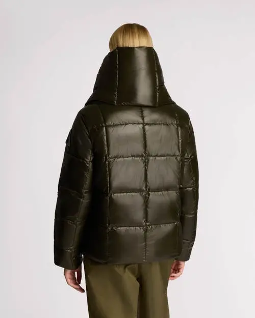 ALPENHAUS Winekka 2-in-1 Reversible Puffer With Oversized Removable Scarf - Moss