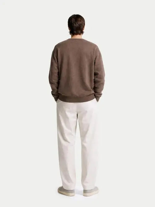 Gobi Cashmere V-neck Button Cashmere Cardigan - Cocoa