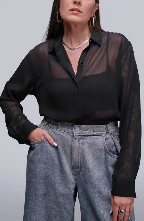 WILDFANG Empower Long Sleeve Button-up