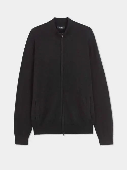Gobi Cashmere Essential Full-zip Cashmere Cardigan - Black
