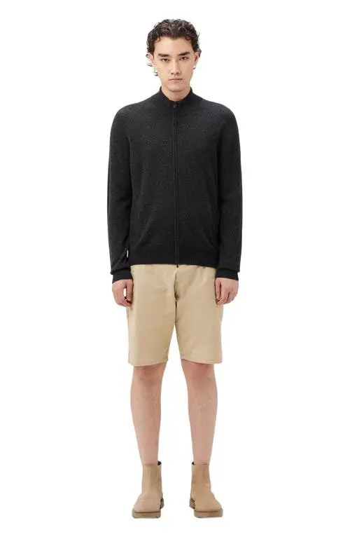 Gobi Cashmere Essential Full-zip Cashmere Cardigan - Charcoal