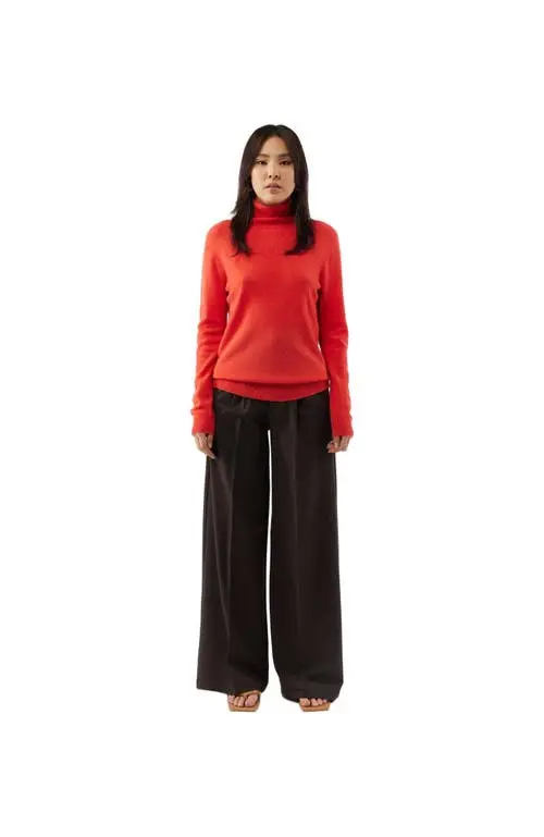 Gobi Cashmere Cashmere Turtleneck Sweater - Fiesta