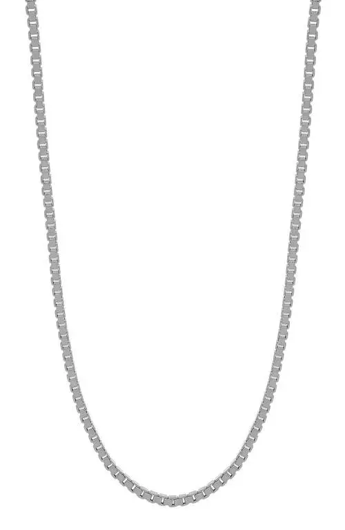 Bony Levy 14k Gold Box Chain Necklace - 14k White Gold