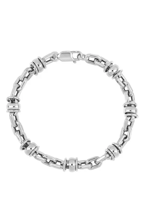 Bony Levy 14k Gold Disc Link Bracelet - 14k White Gold