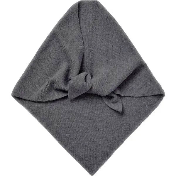 HYER GOODS Upcycled Merino Wool Head Scarf - Heather Grey