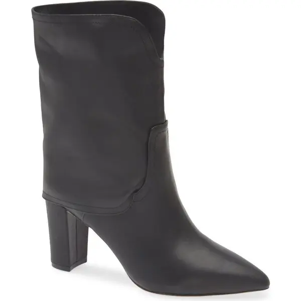 KOKO + PALENKI Leather Western Boots - Black Leather