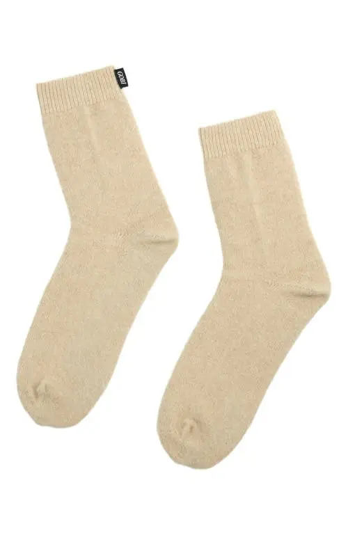 Gobi Cashmere Cashmere Bed Socks - Beige