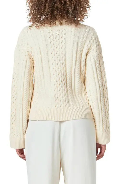 Endless Rose Cable Stitch Sweater