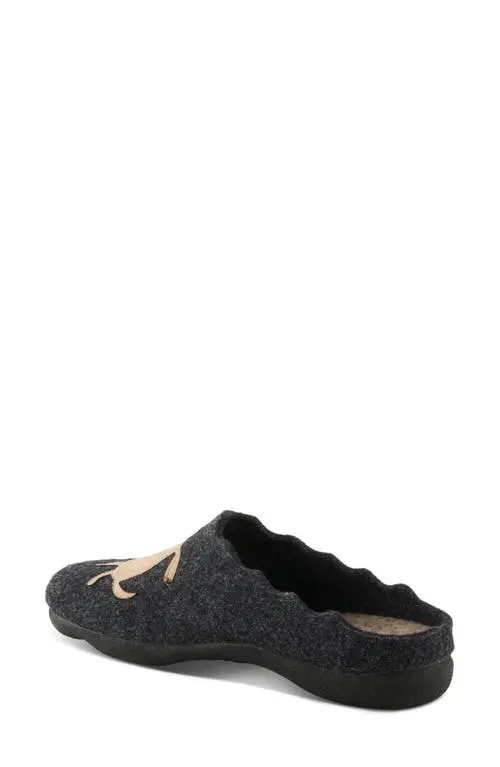 SPRING STEP SHOES Petlove Slipper - Black Multi