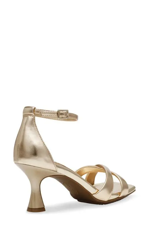 Anne Klein Joss Ankle Strap Kitten Heel Sandals
