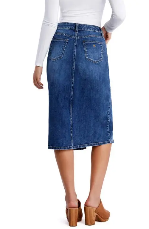 WASH LAB DENIM Rory Front Slit Denim Skirt