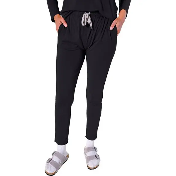 POPLINEN Toni Pajama Pant - Black