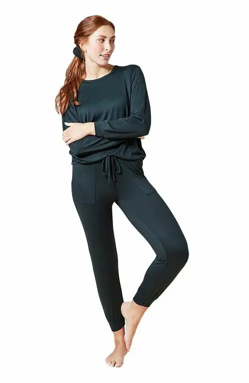 SOFTIES Dream Jersey Lounge Set - Black