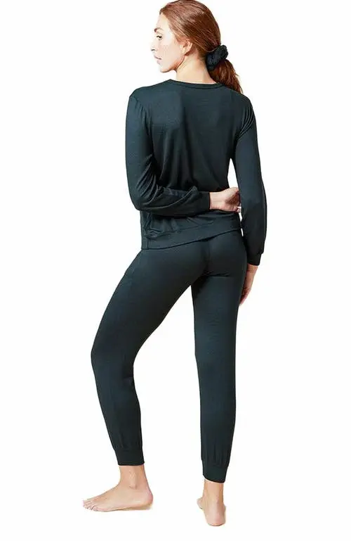 SOFTIES Dream Jersey Lounge Set - Black