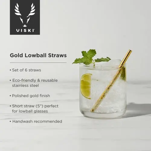 VISKI Lowball Straws - Belmont