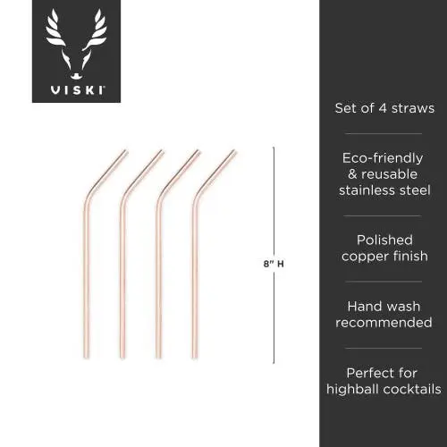 VISKI Cocktail Straws