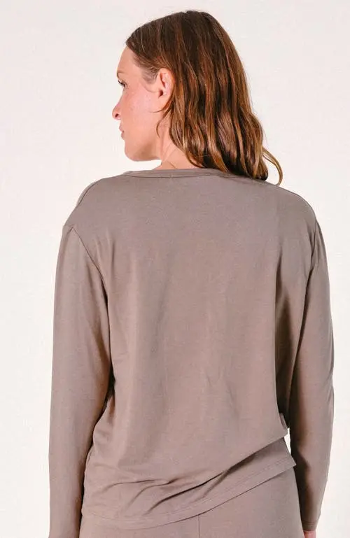 POPLINEN Toni Pj Shirt - Olive