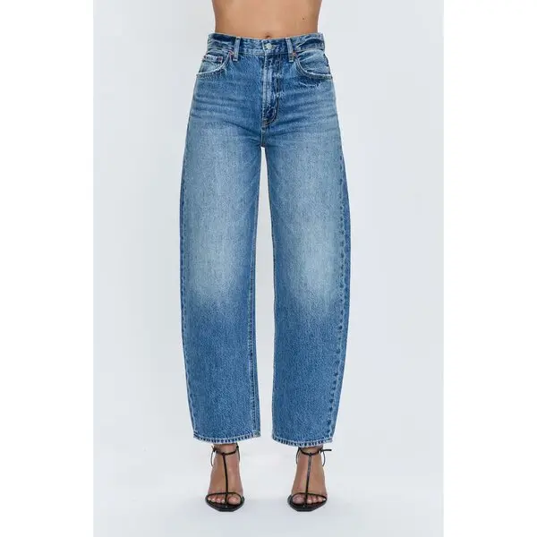 PISTOLA Wes High-waist Barrel Jeans - Spectacle