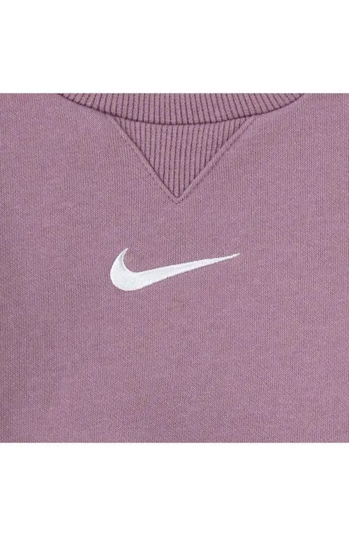 Nike Fleece Sweatshirt And Joggers Set - Plum Dust
