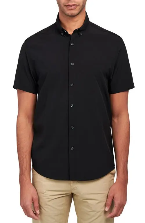 BROOKLYN BRIGADE Slim Fit 4-way Stretch Performance Shirt - Black