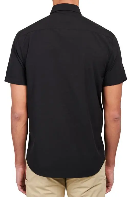 BROOKLYN BRIGADE Slim Fit 4-way Stretch Performance Shirt - Black